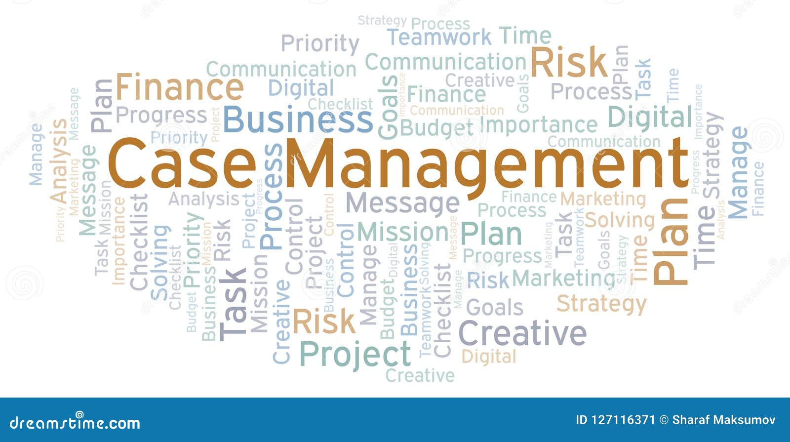 Case Management Word Cloud, Made with Text only. Stock Illustration ...