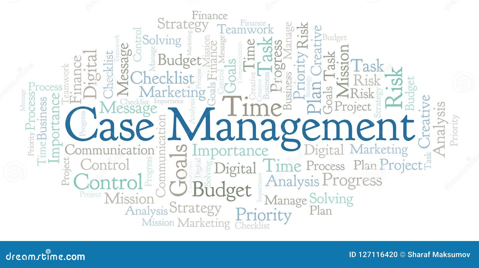 Case Management Word Cloud, Made with Text only. Stock Illustration ...