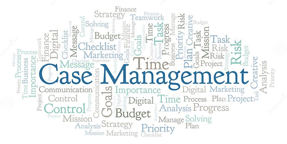 Case Management Word Cloud, Made with Text only. Stock Illustration ...