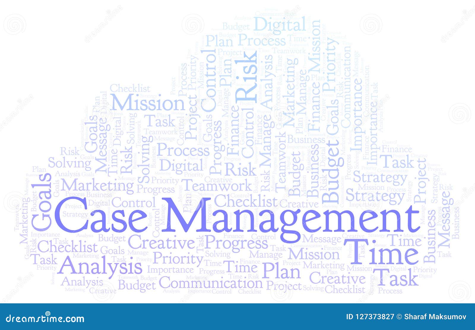 Case Management Word Cloud, Made with Text only. Stock Illustration ...