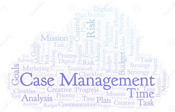 Case Management Word Cloud, Made with Text only. Stock Illustration ...