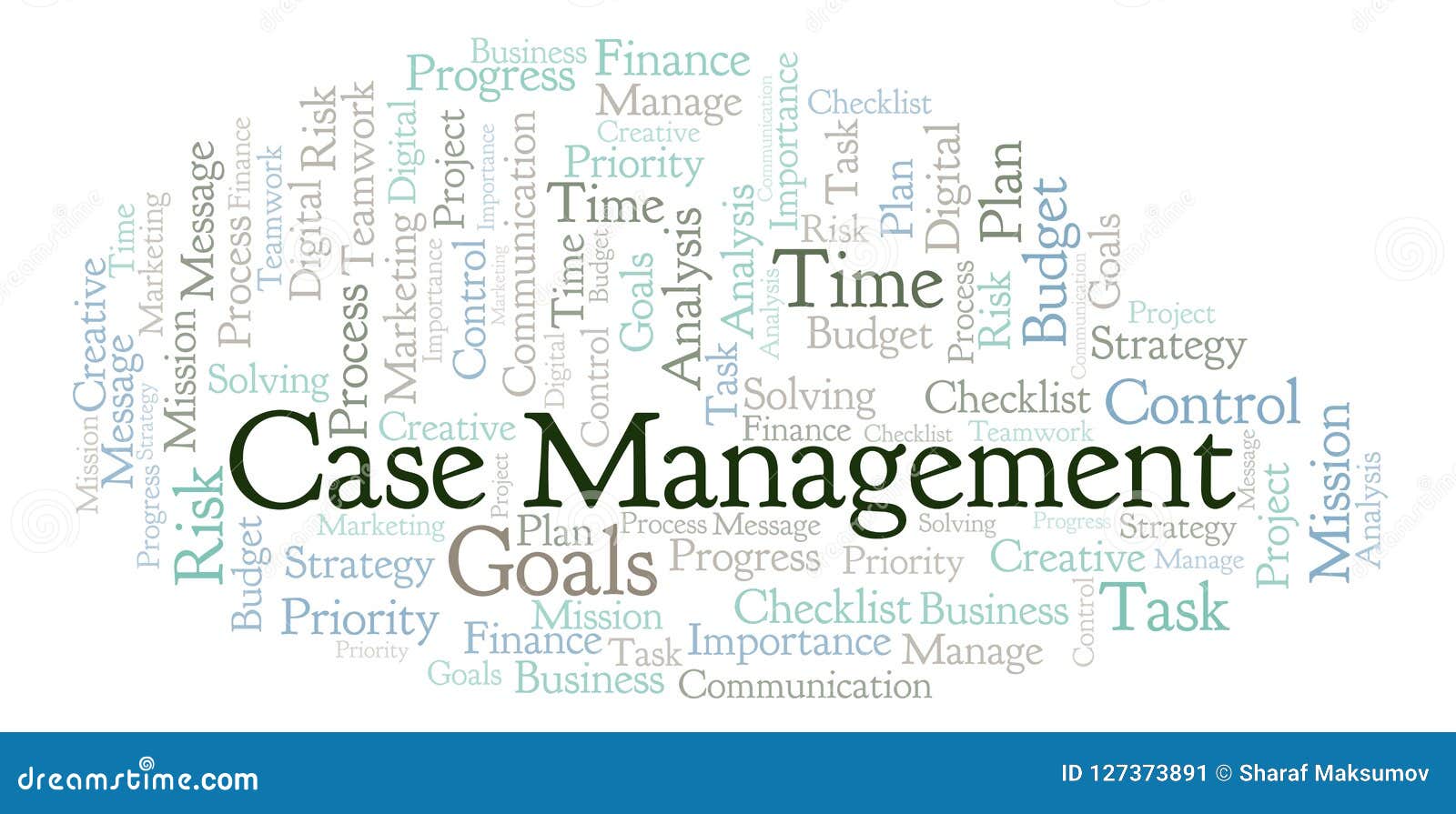 Case Management Word Cloud, Made with Text only. Stock Illustration ...