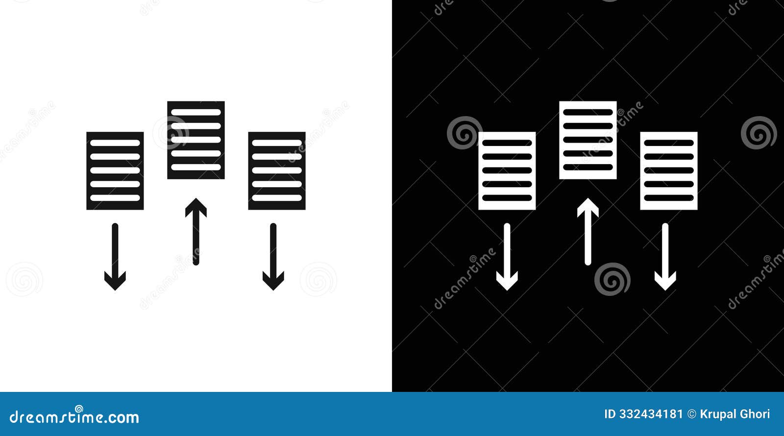 Case Priority Icon Black Line Art Vector Logo Set Stock Illustration - Illustration of company ...