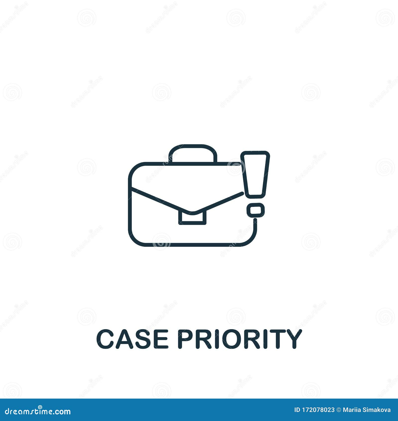 Case Priority Icon from Customer Service Collection. Simple Line ...