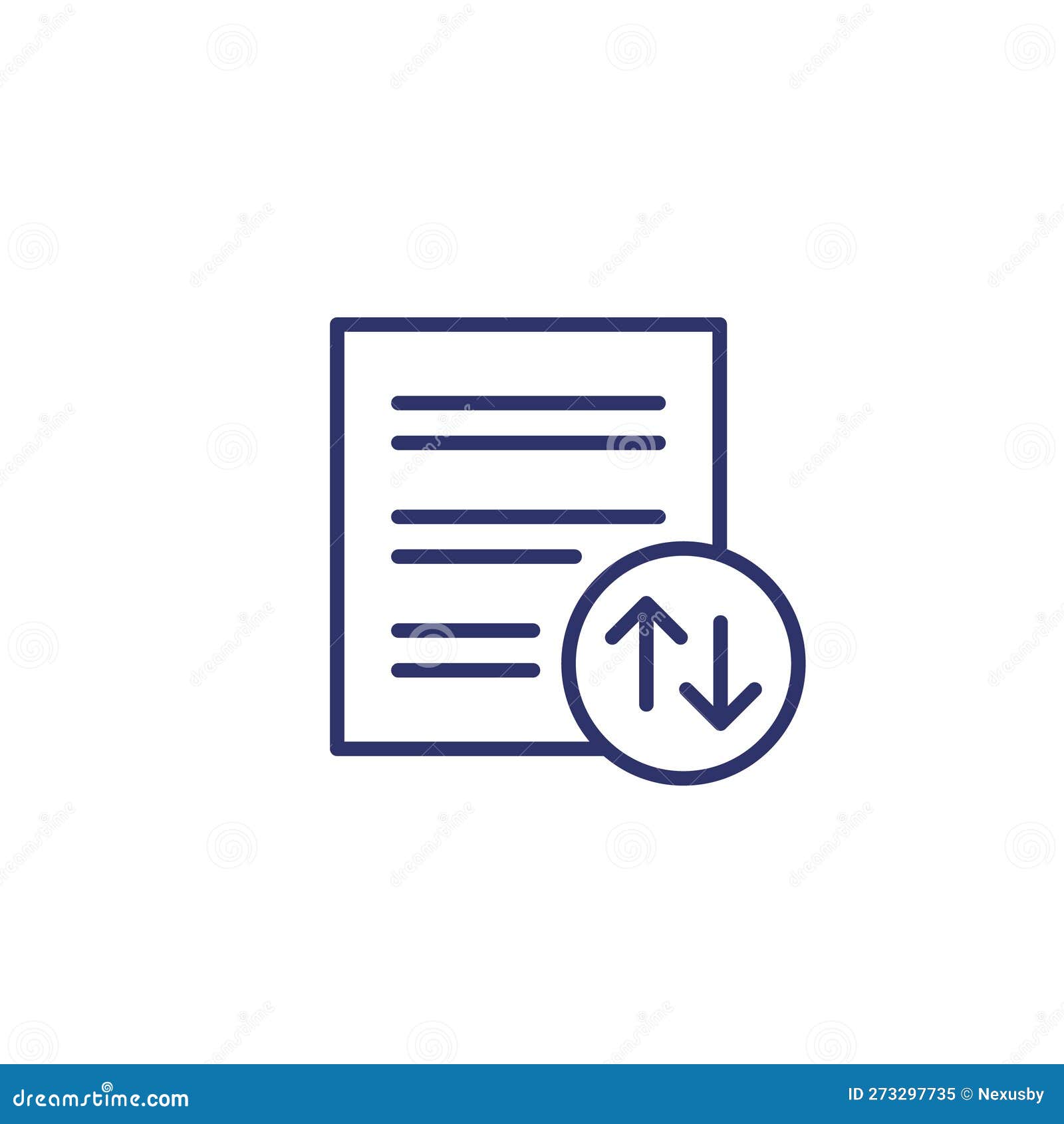 Case Priority Icon on White, Line Design Stock Vector - Illustration of ...