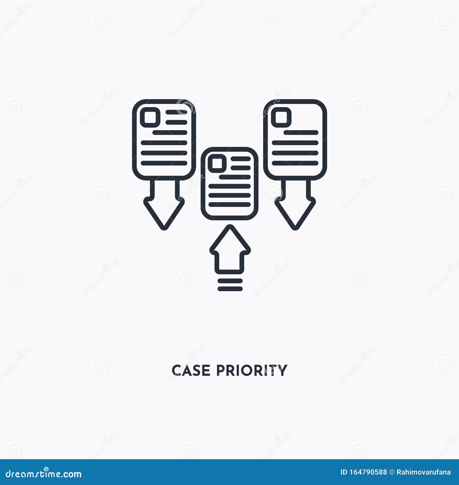 Case Priority Outline Icon. Simple Linear Element Illustration ...