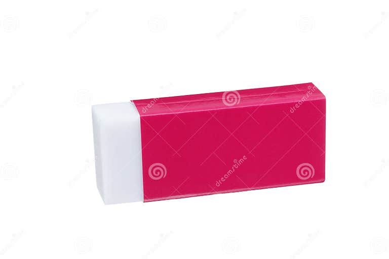 Case red eraser stock photo. Image of piece, office, supplies - 21522794