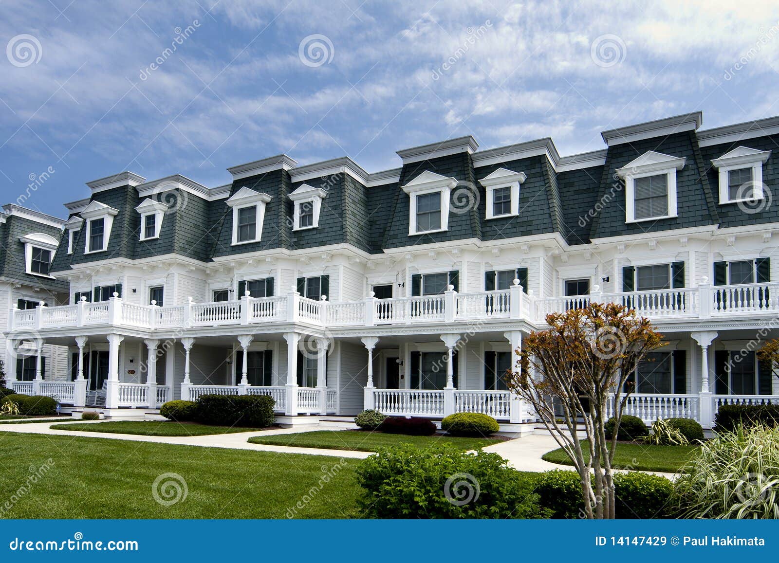 Case a Schiera Di Stile Del Victorian Immagine Stock - Immagine di ...