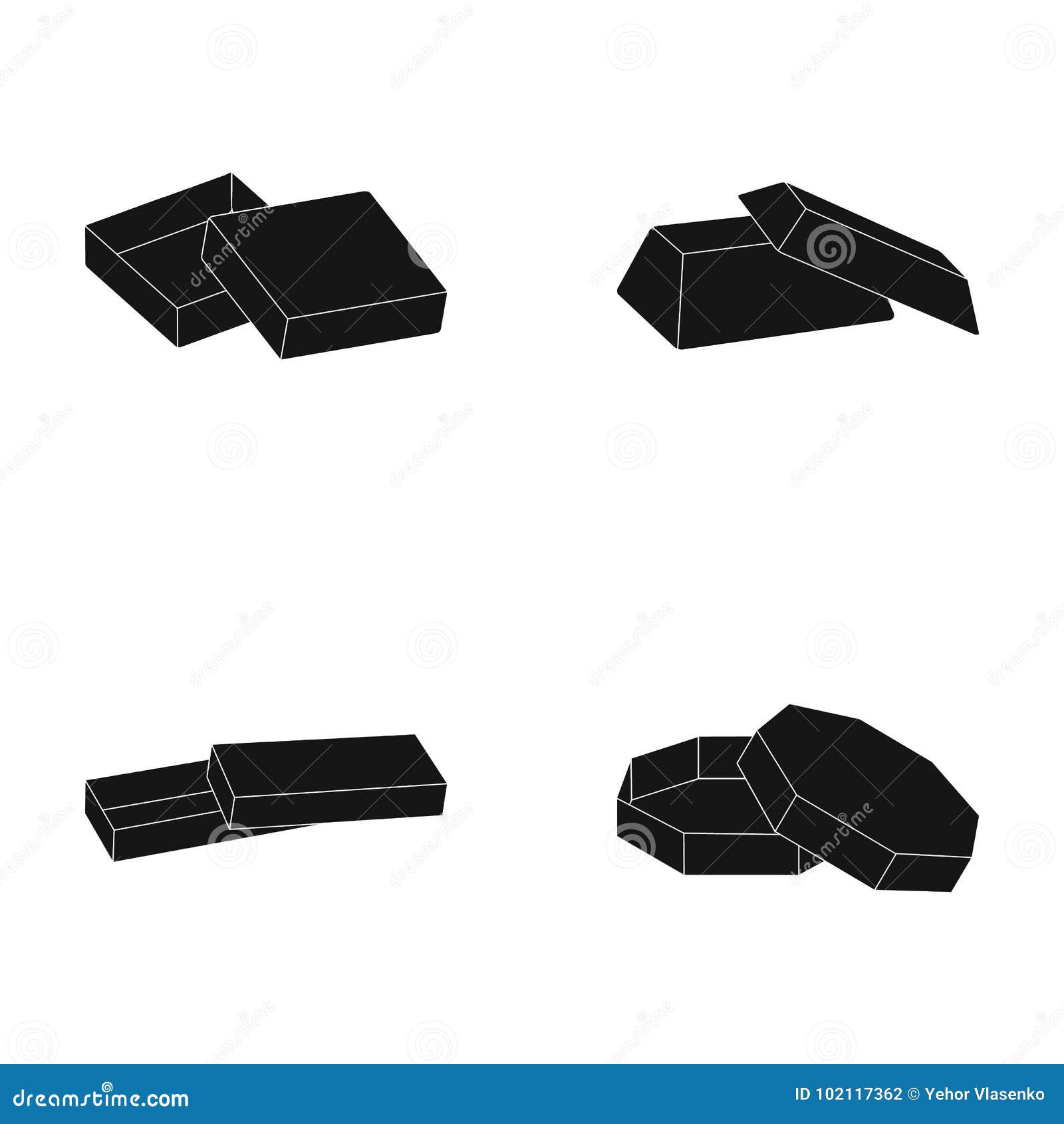 Case, Shell, Framework, and Other Web Icon in Black Style.Box ...