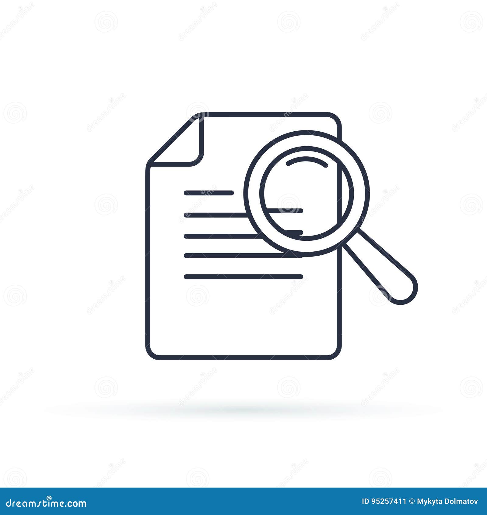 Case Studies Vector Line Icon. Infographic Element about Web ...