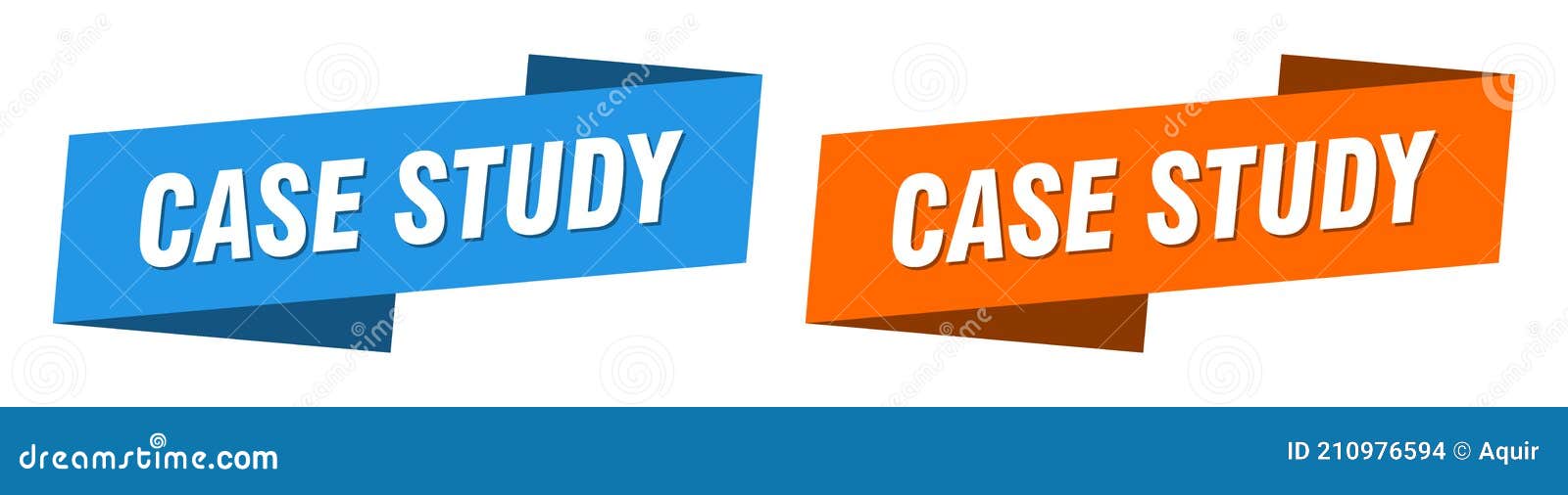 Case Study Banner. Case Study Ribbon Label Sign Set Stock Vector ...