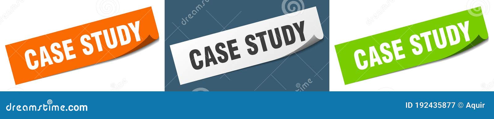 Case Study Banner. Case Study Speech Bubble Label Set. Stock Vector ...