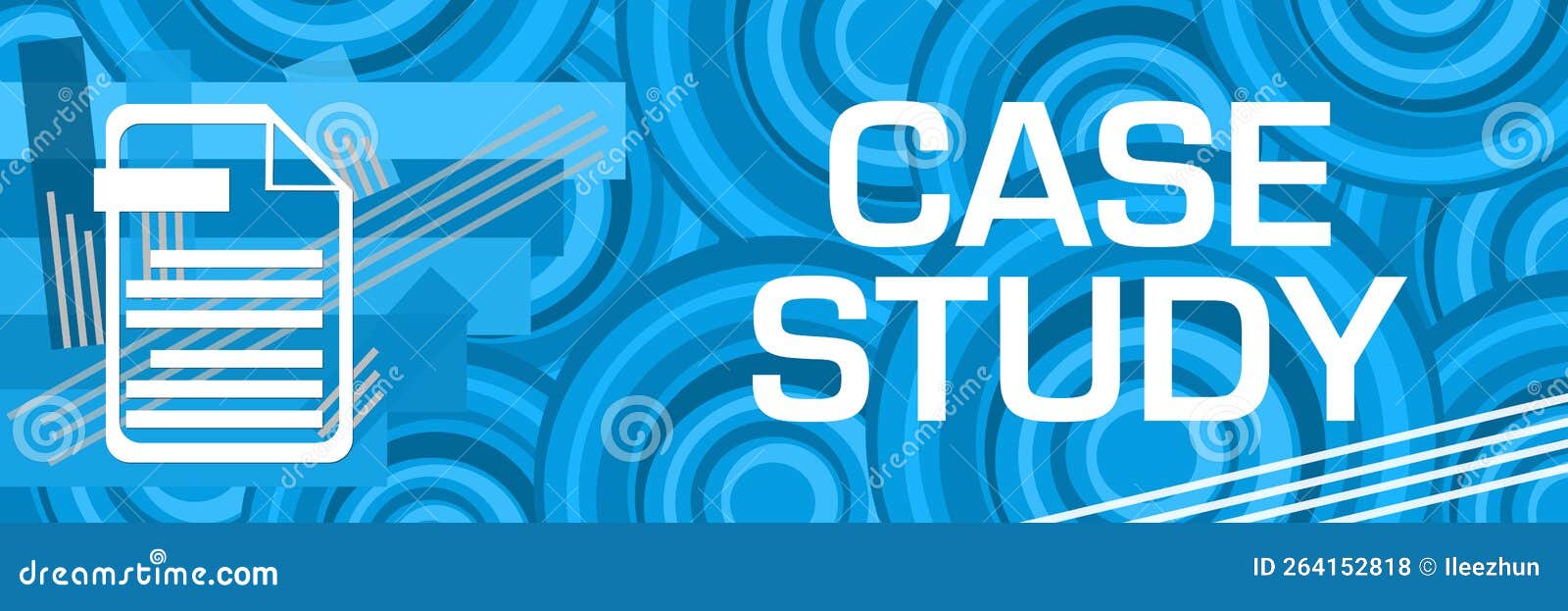 Case Study Blue Stroked Stripes Circular Background Symbol Stock ...