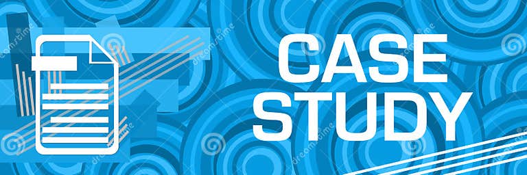 Case Study Blue Stroked Stripes Circular Background Symbol Stock Illustration - Illustration of ...