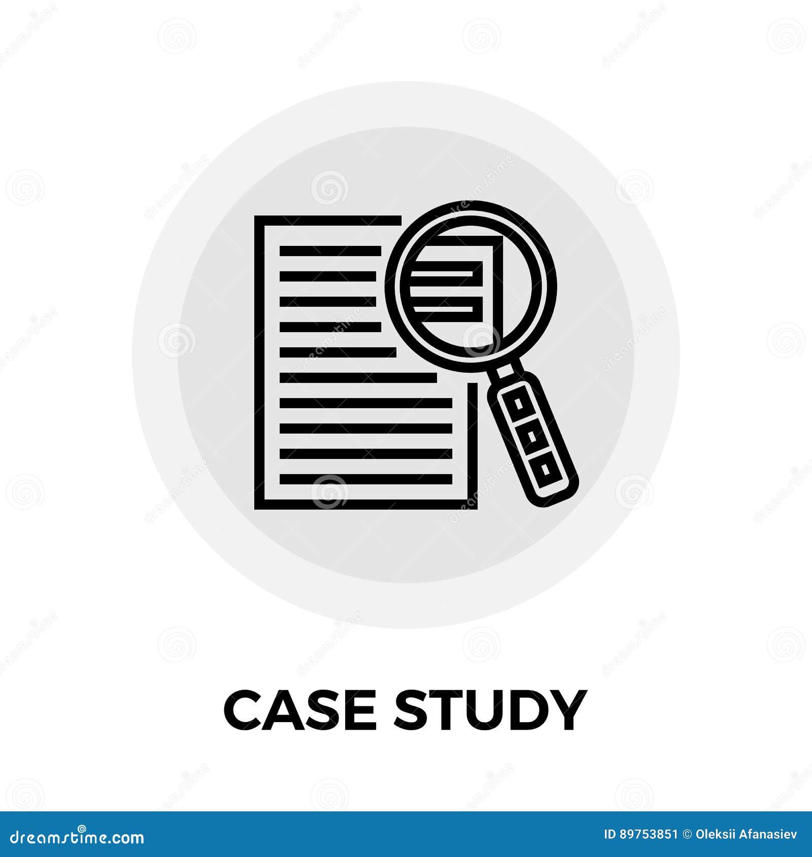 Case Study Icon stock vector. Illustration of pictograph - 89753851