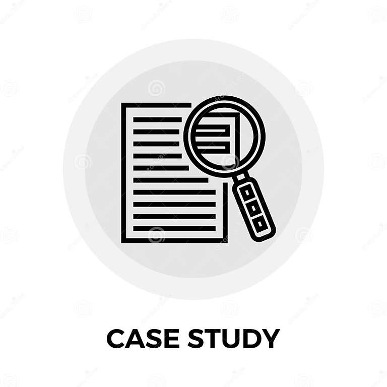 Case Study Icon stock vector. Illustration of pictograph - 89753851