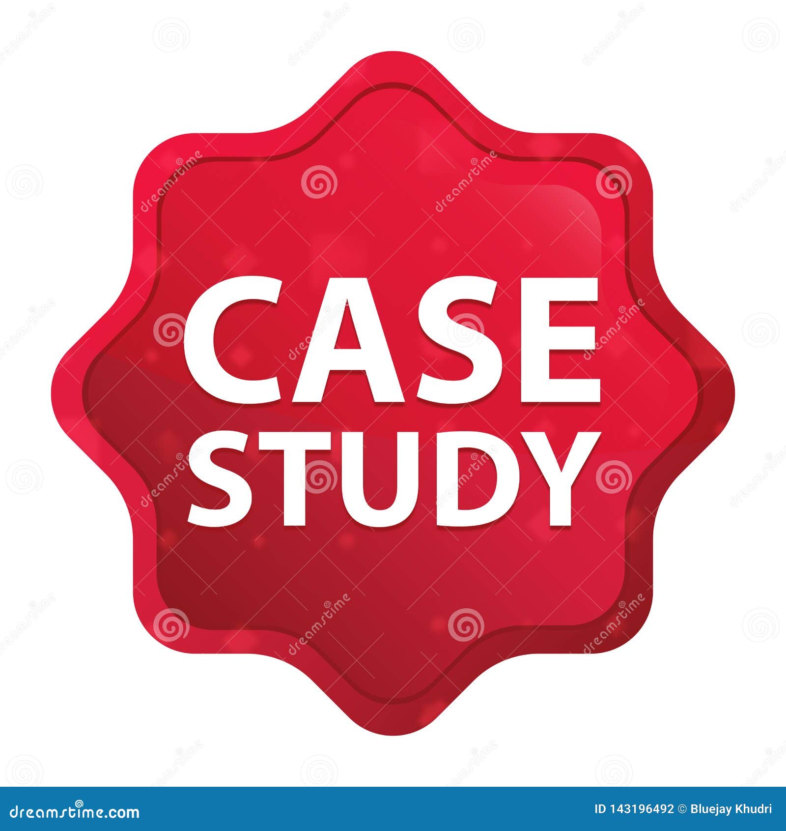 Case Study Misty Rose Red Starburst Sticker Button Stock Illustration ...