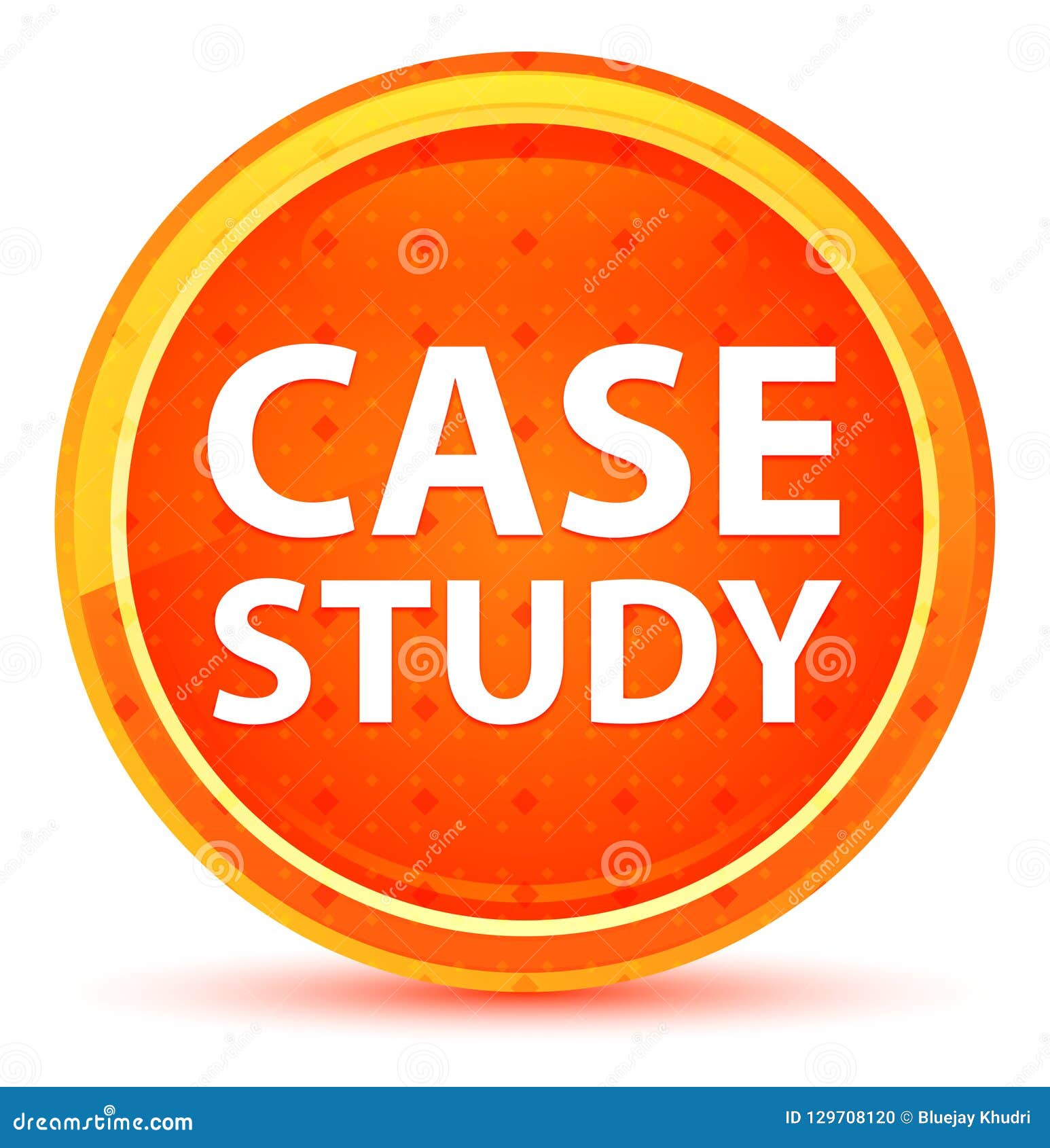 Case Study Natural Orange Round Button Stock Illustration ...