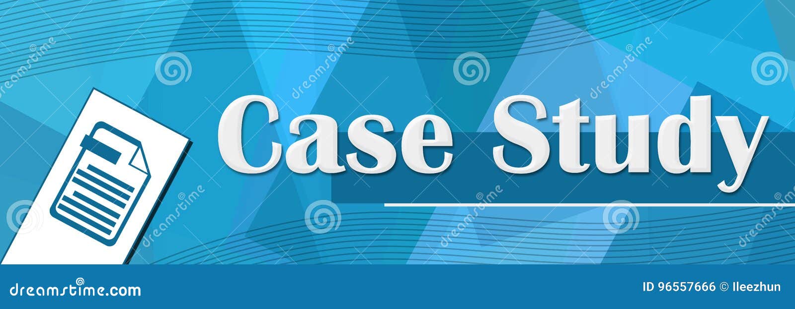 Case Study Random Shapes Blue Background Stock Illustration ...