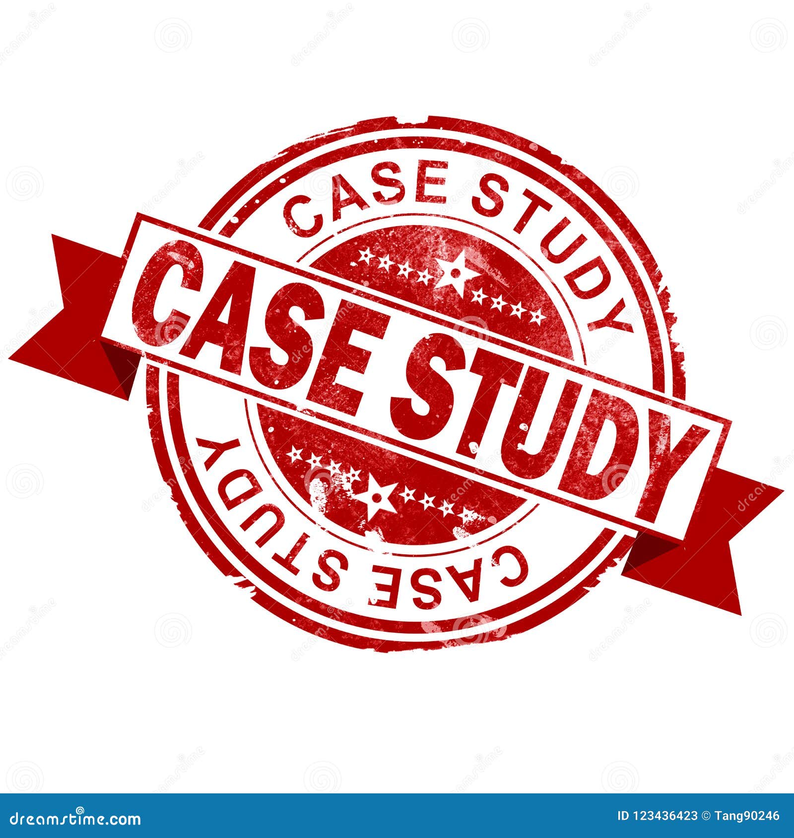 Case Study Red Vintage Stamp Stock Illustration - Illustration of seal ...