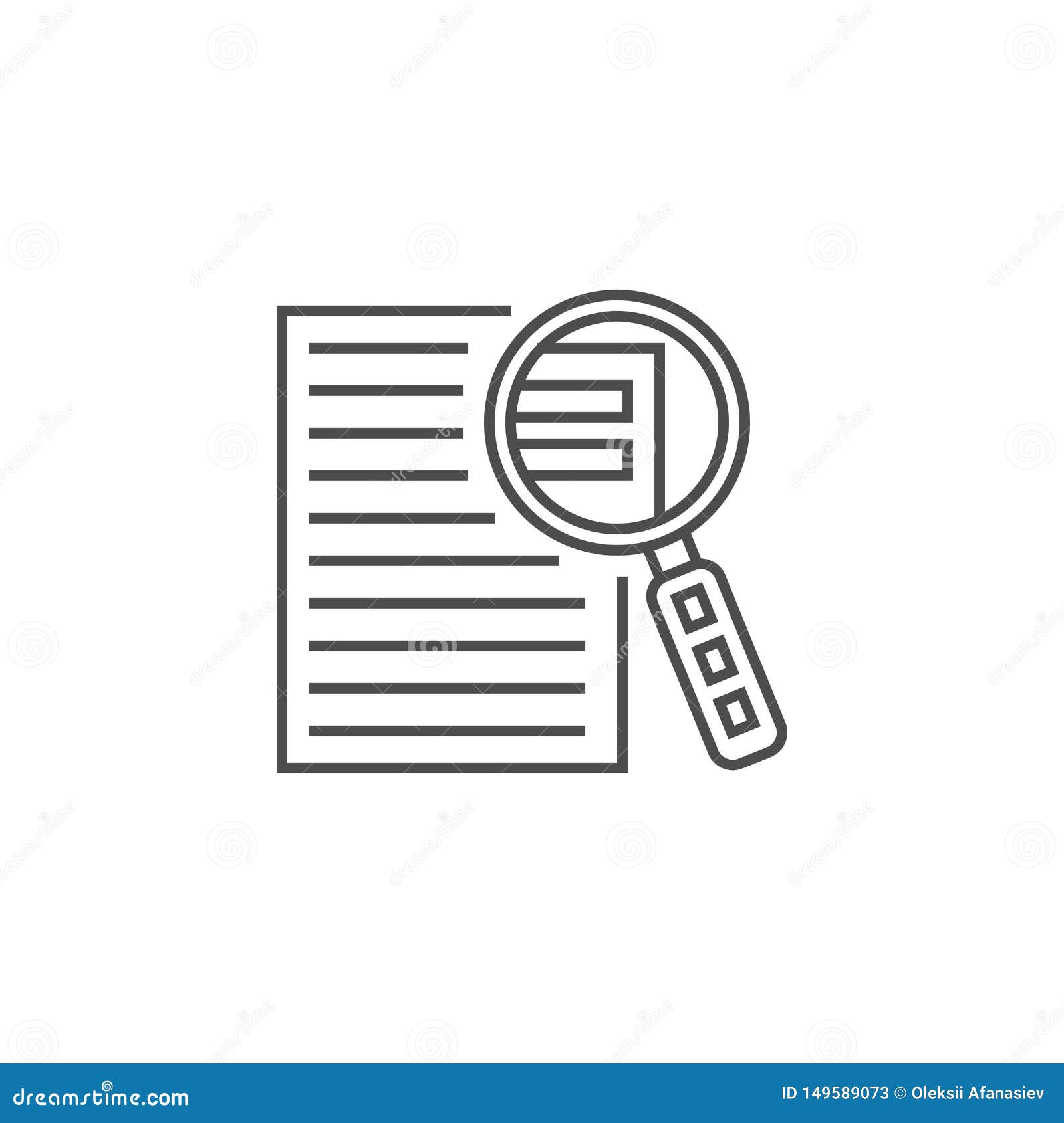 Case Study Icon stock vector. Illustration of online - 149589073
