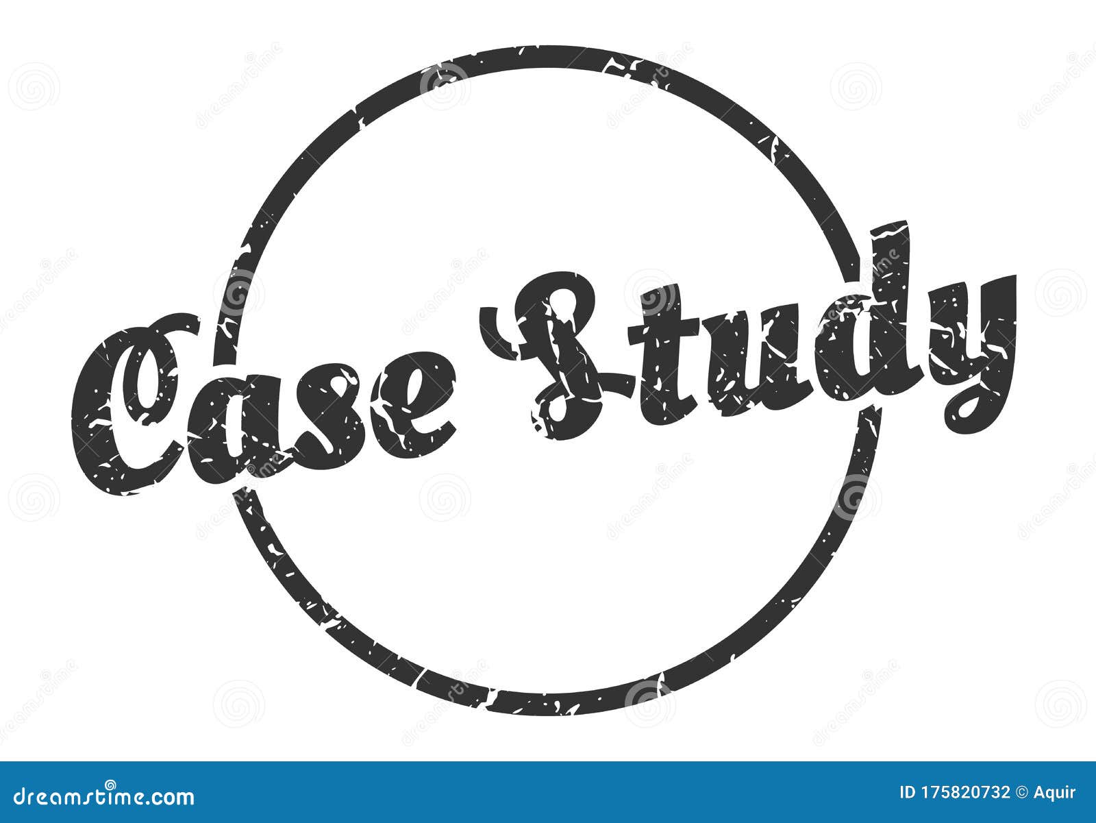 Case Study Sign. Case Study Round Vintage Stamp Stock Vector ...