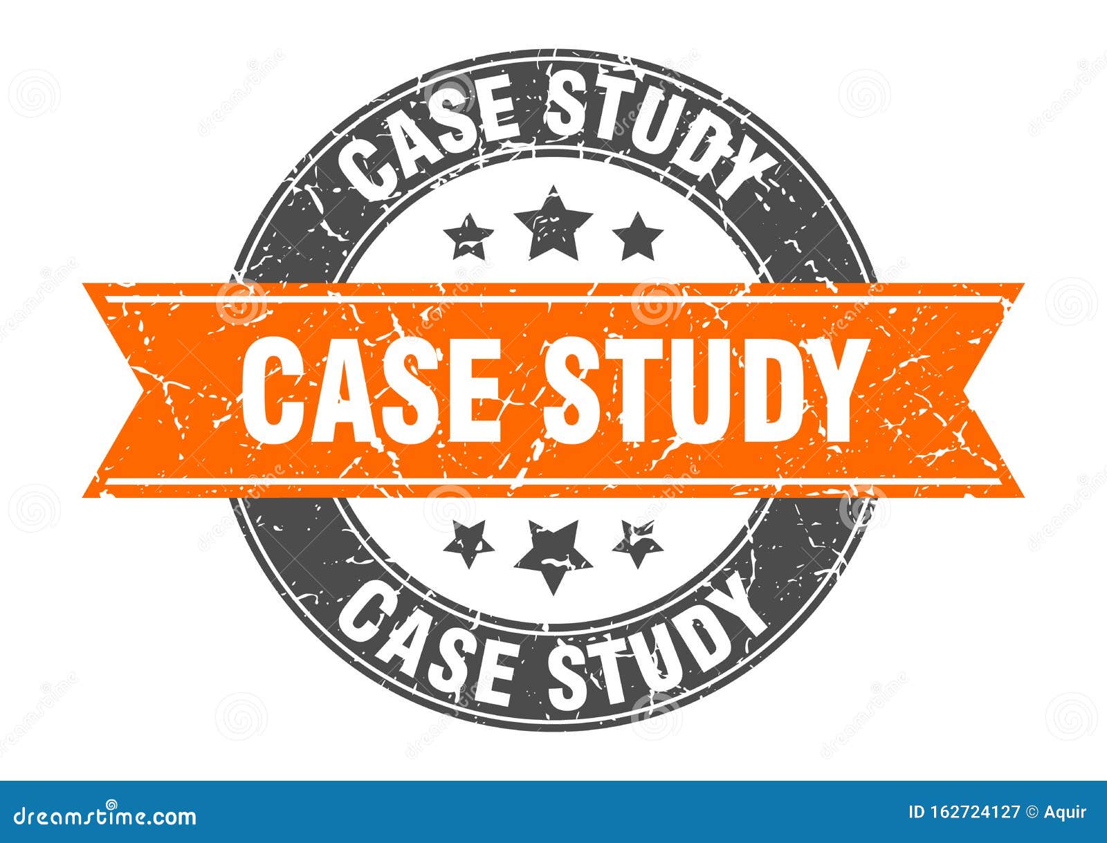 Case study stamp stock vector. Illustration of round - 162724127