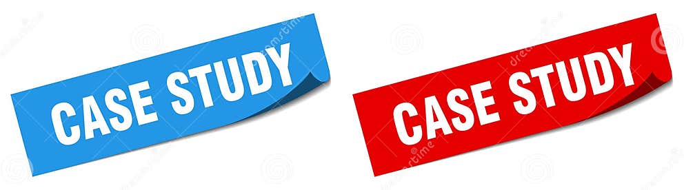 Case Study Sticker. Case Study Sign Set Stock Vector - Illustration of ...