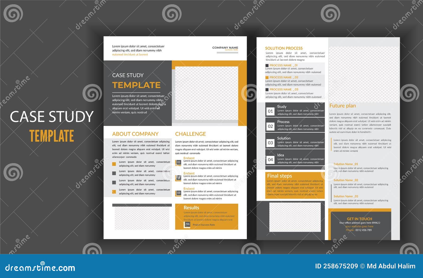 Case Study Word Magnifying Glass Cartoon Vector | CartoonDealer.com ...