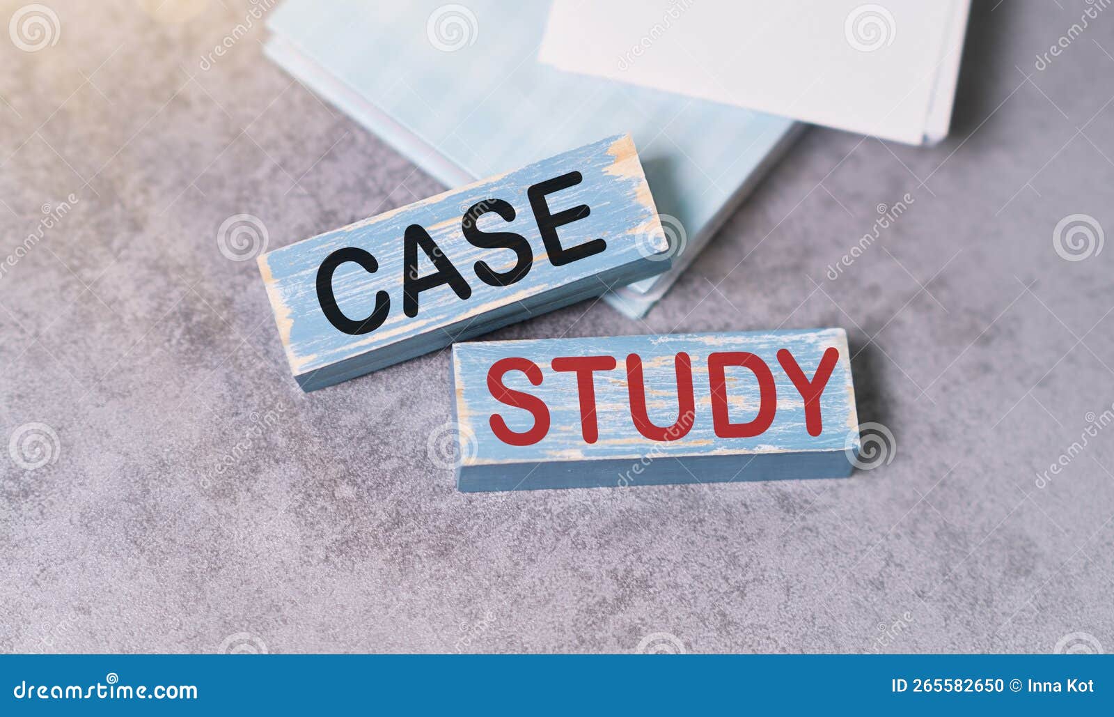 Case Study Text Concept Written on Wooden Blocks Lying on a Table ...