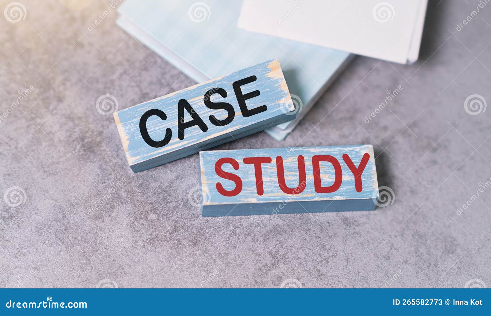 Case Study Text Concept Written on Wooden Blocks Lying on a Table ...