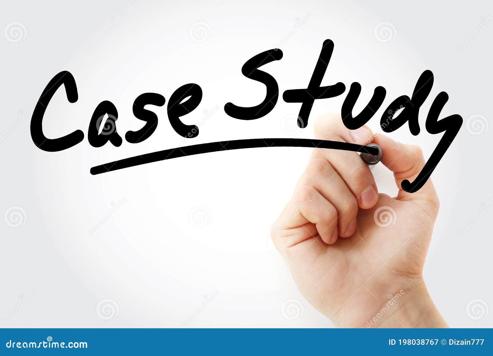 Case Study Text with Marker Stock Image - Image of exploration, data ...