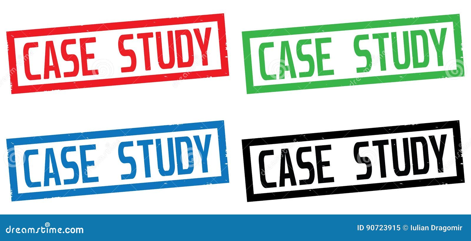 CASE STUDY Text, on Rectangle Border Stamp Sign. Stock Illustration ...