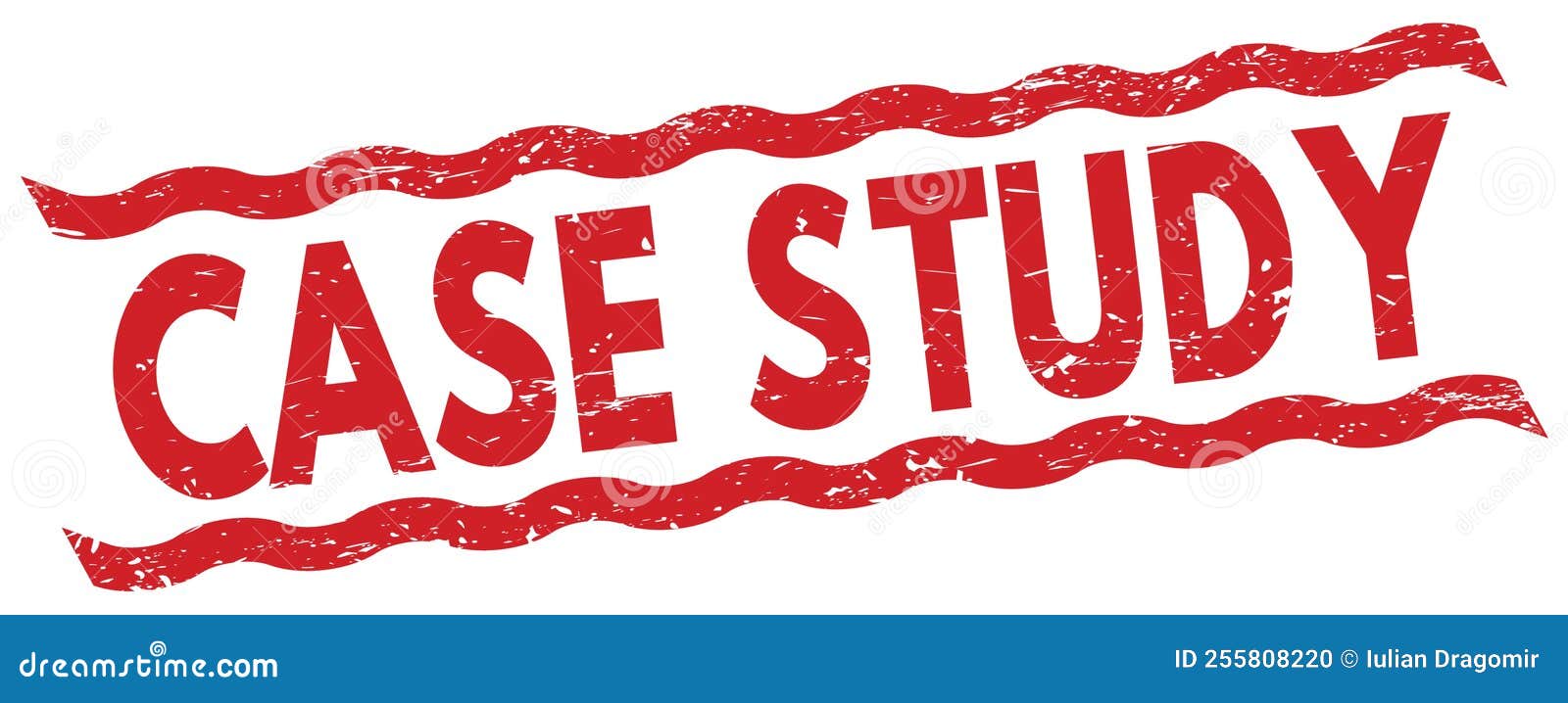 CASE STUDY Text on Red Lines Stamp Sign Stock Illustration ...