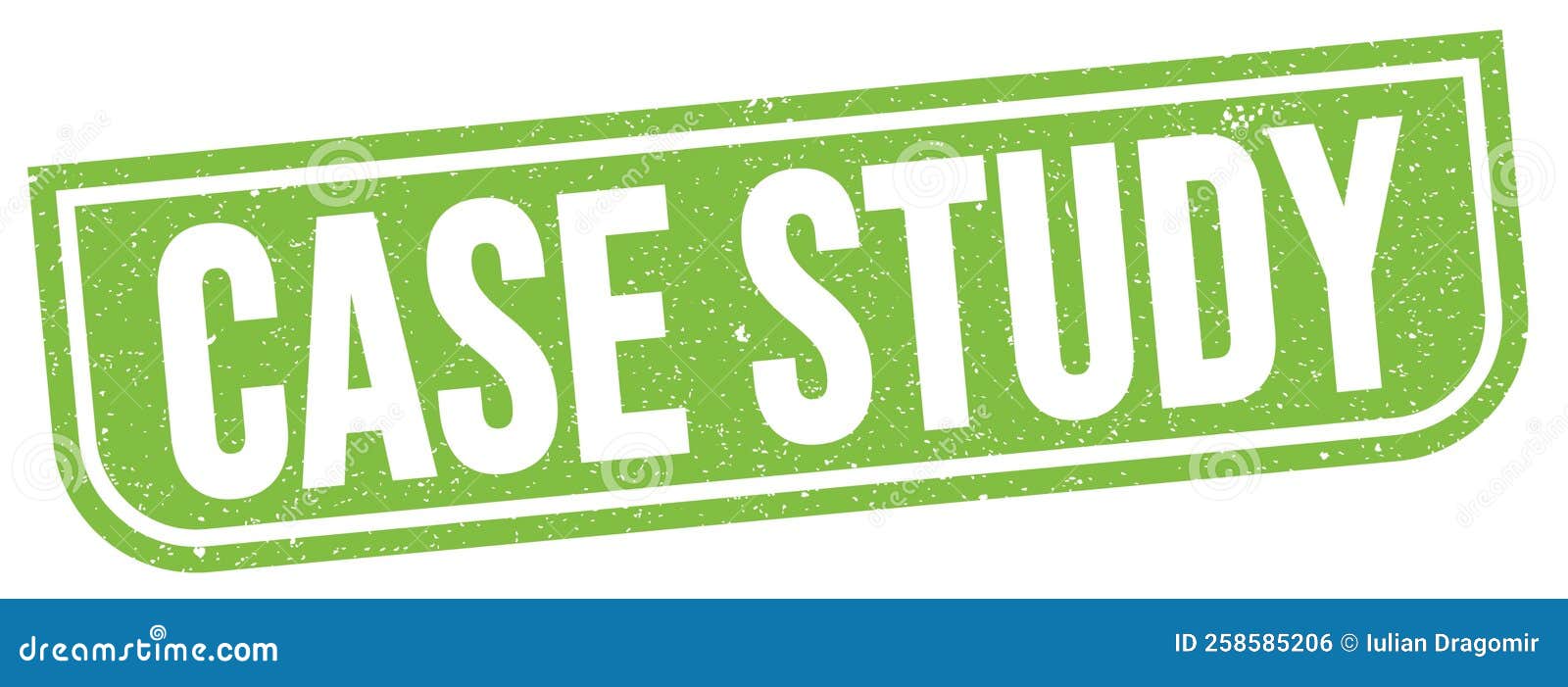 CASE STUDY Text Written on Green Stamp Sign Stock Illustration ...