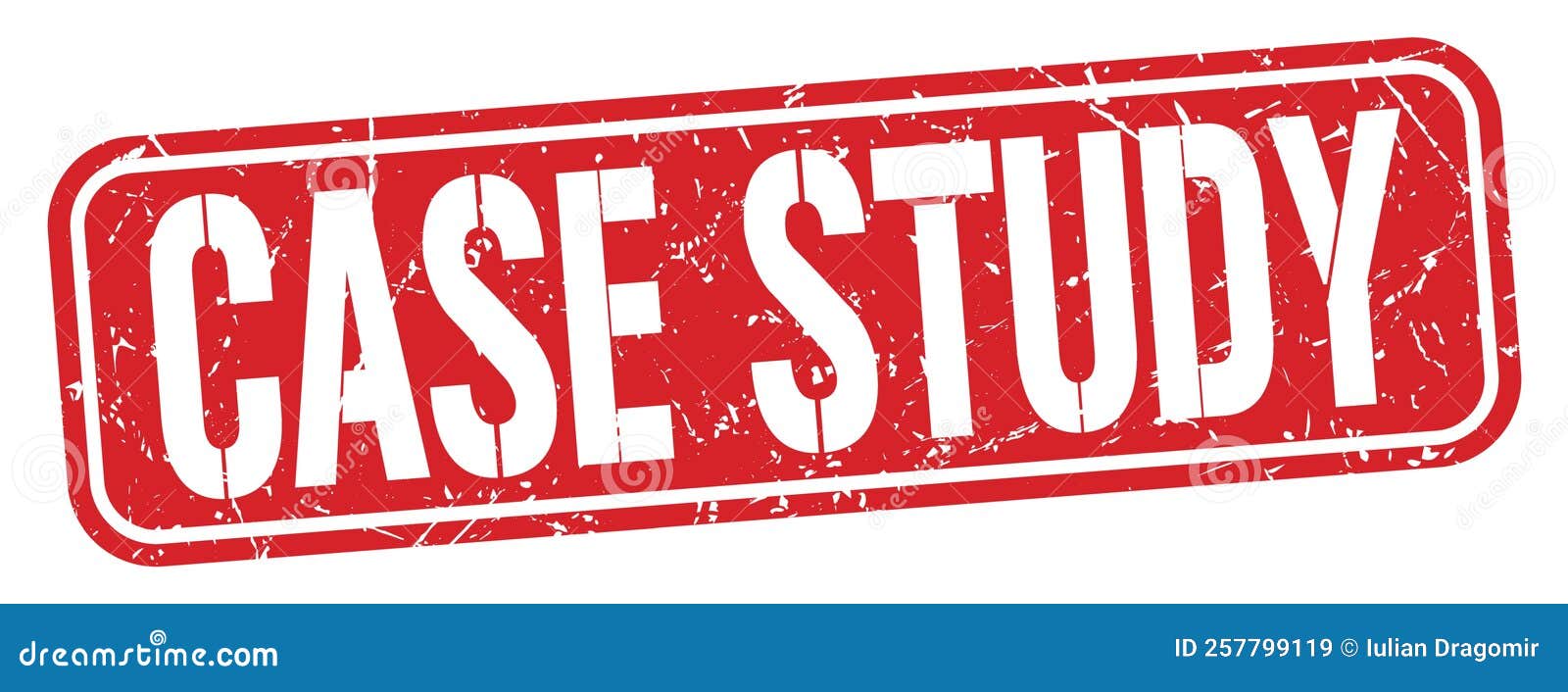 CASE STUDY Text Written on Red Stamp Sign Stock Illustration ...