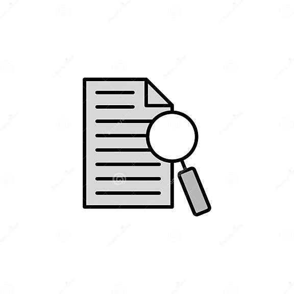 Case Study Vector Icon Isolated on White Background Stock Vector ...