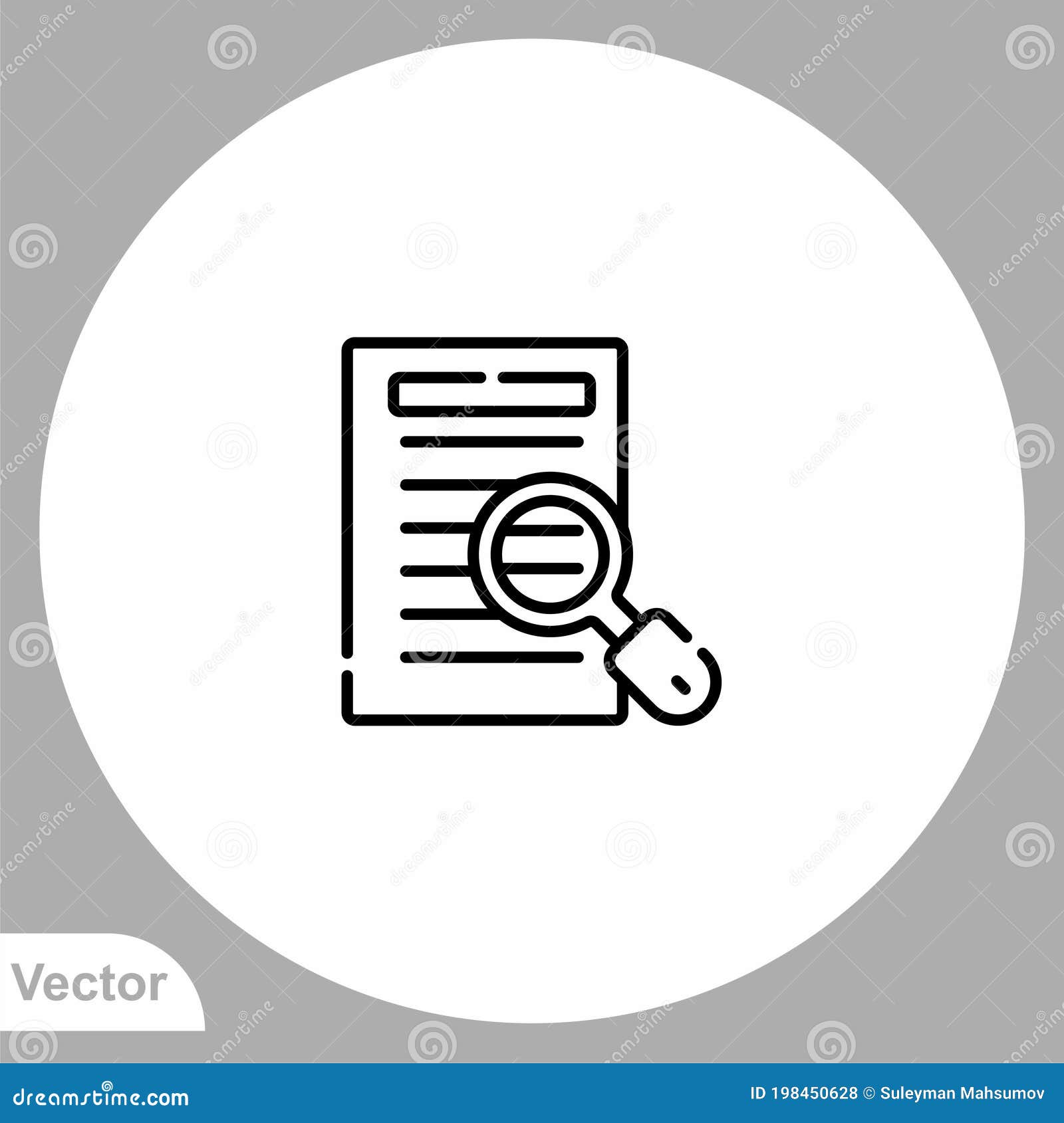 Case Study Vector Icon Sign Symbol Stock Vector - Illustration of ...