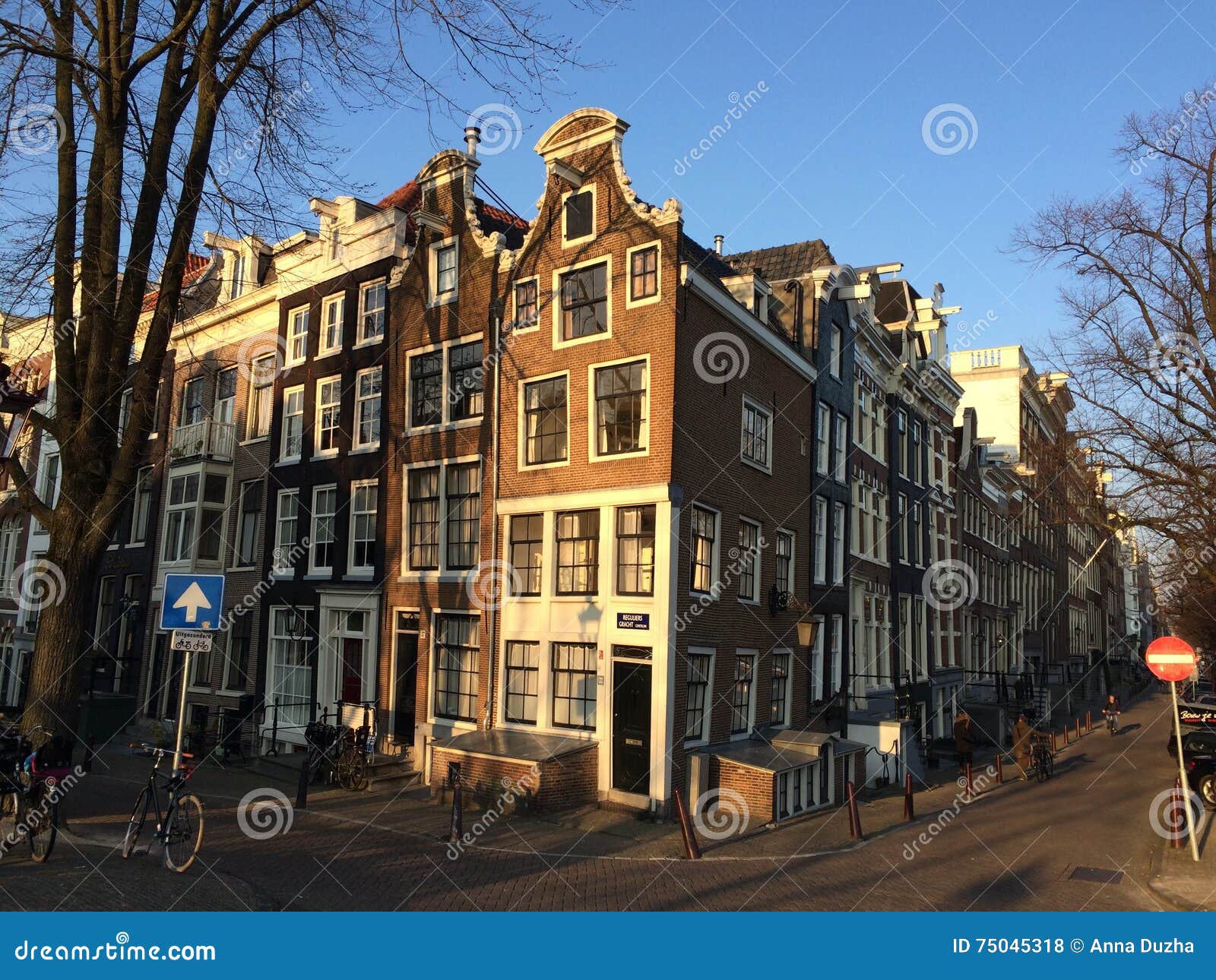 Case tipiche di Amsterdam fotografia stock editoriale. Immagine di ...