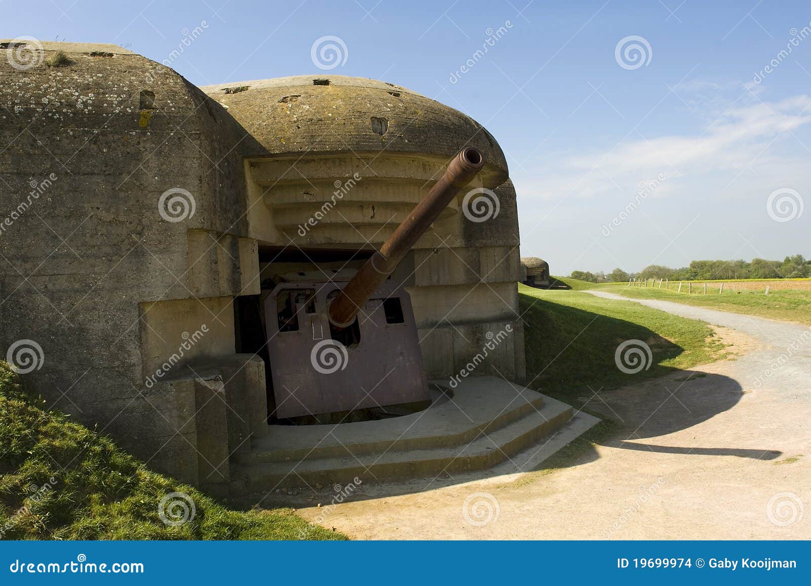 Casemate stock photo. Image of normandy, german, bettery - 19699974