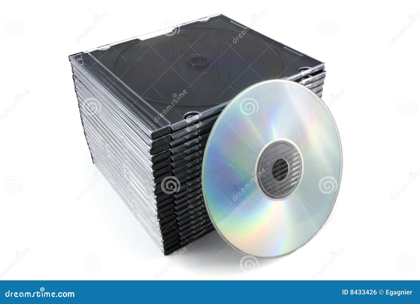 Cases with CD stock photo. Image of copy, media, audio - 8433426
