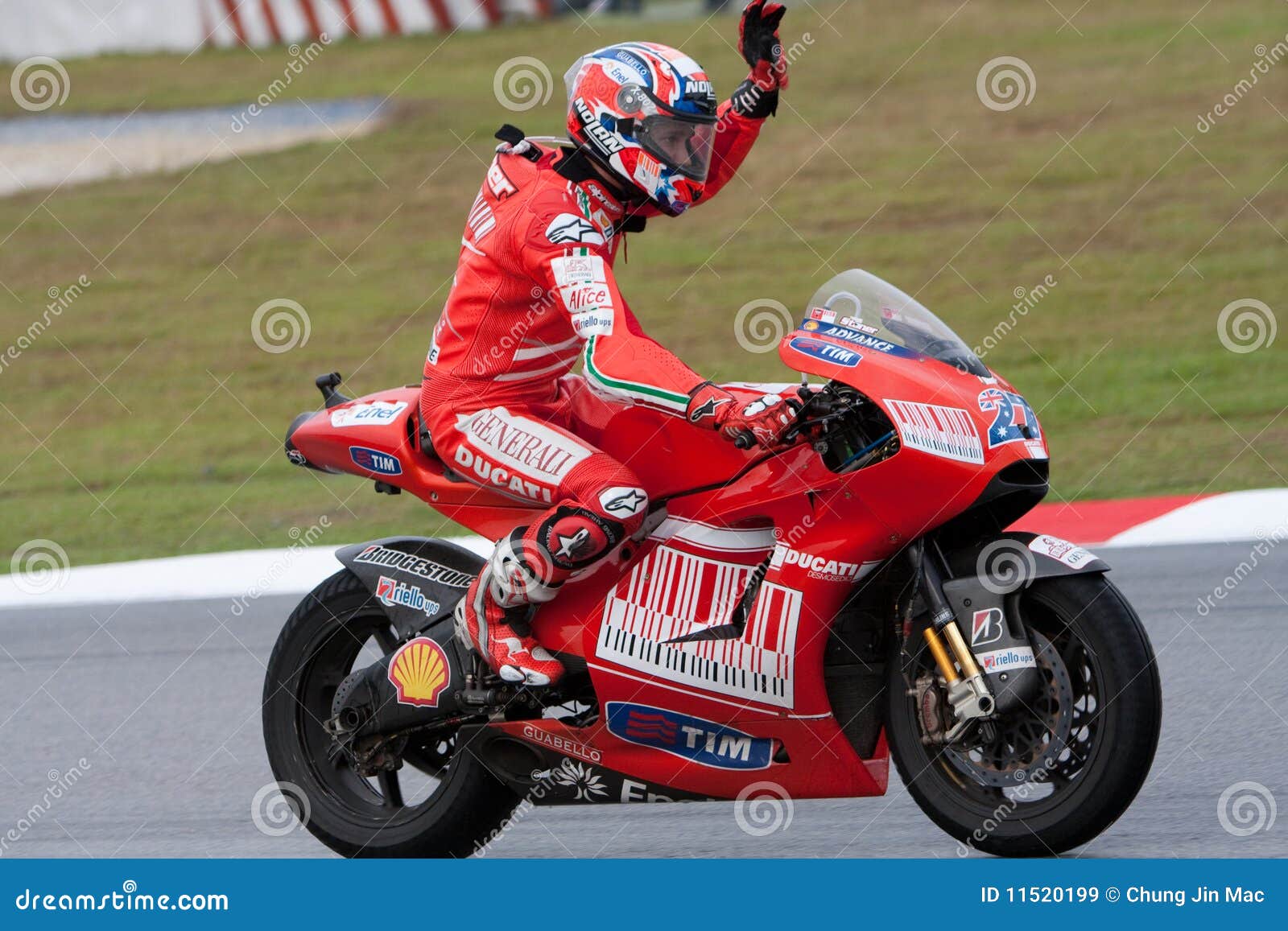 Casey Stoner Taking the Race Win Editorial Stock Image - Image of grand ...
