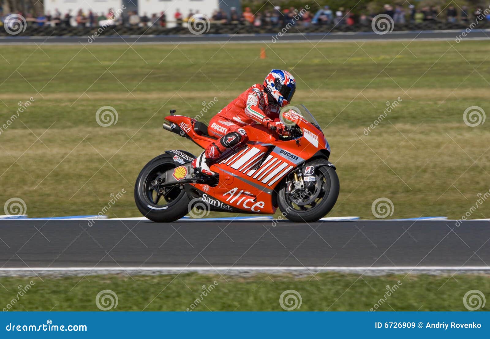 Casey Stoner, the Winner of MotoGP 2008 Race Editorial Stock Image ...