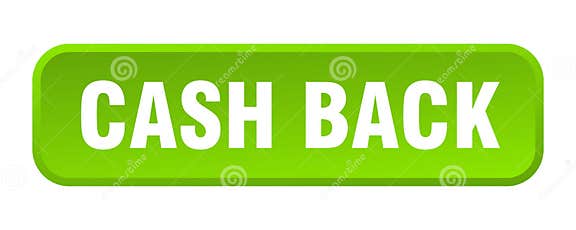 Cash Back Button. Cash Back Square 3d Push Button Stock Vector ...