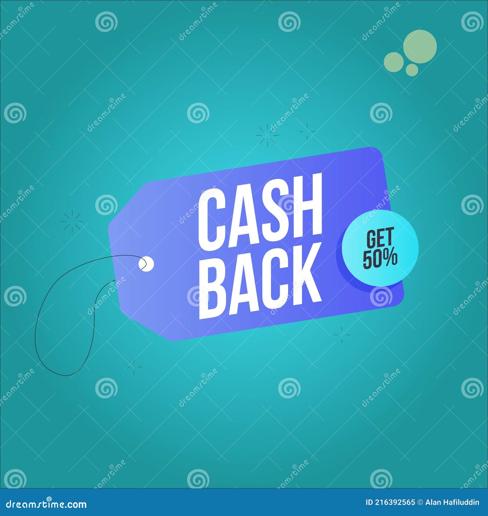Cash Back Marketing Label Vector Design Stock Vector - Illustration of ...