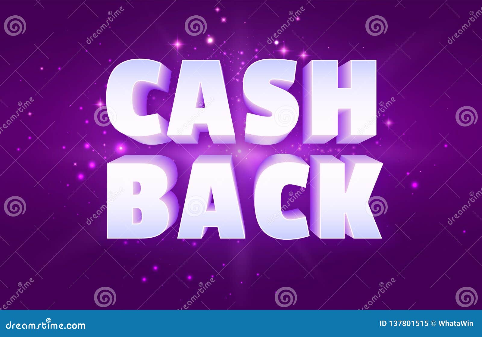 Cash Back the Money Reward Program Banner Stock Illustration ...