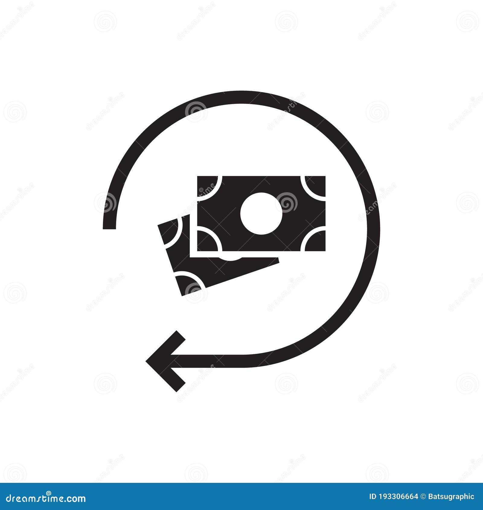 Cash Back Vector Icon Logo Design Stock Vector - Illustration of ...