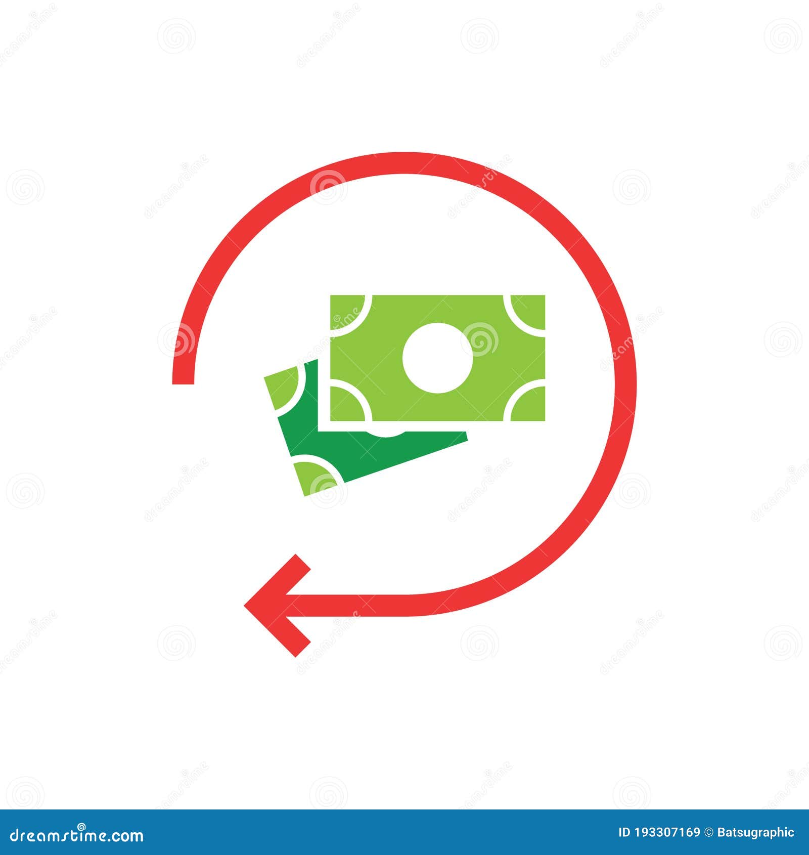 Cash Back Vector Icon Logo Design Stock Vector - Illustration of ...