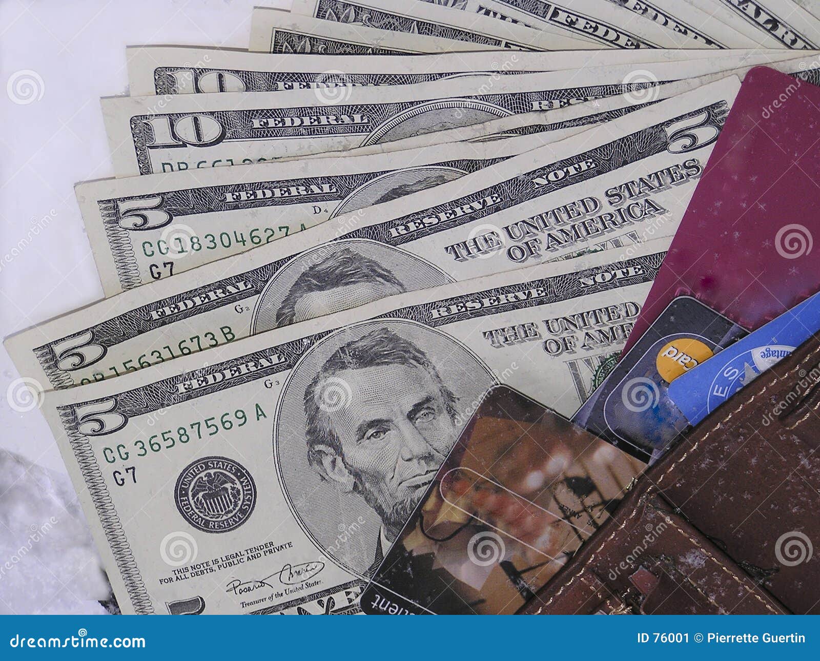 Cash or card stock image. Image of exchange, leather, card - 76001