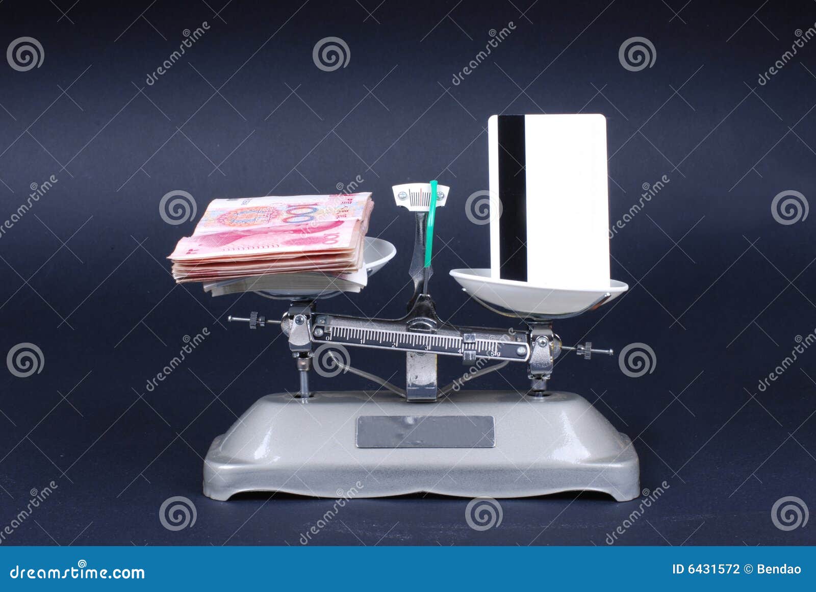 Cash and Credit Card on Balance Stock Photo - Image of credit, magnet ...